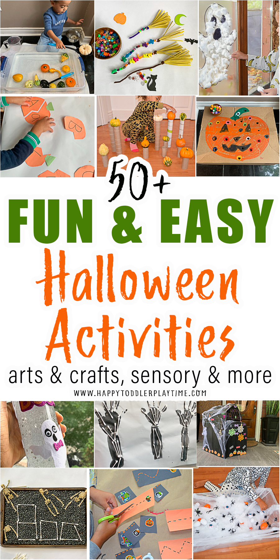 50+ Fun & Easy Halloween Activities & Crafts - Happy Toddler Playtime