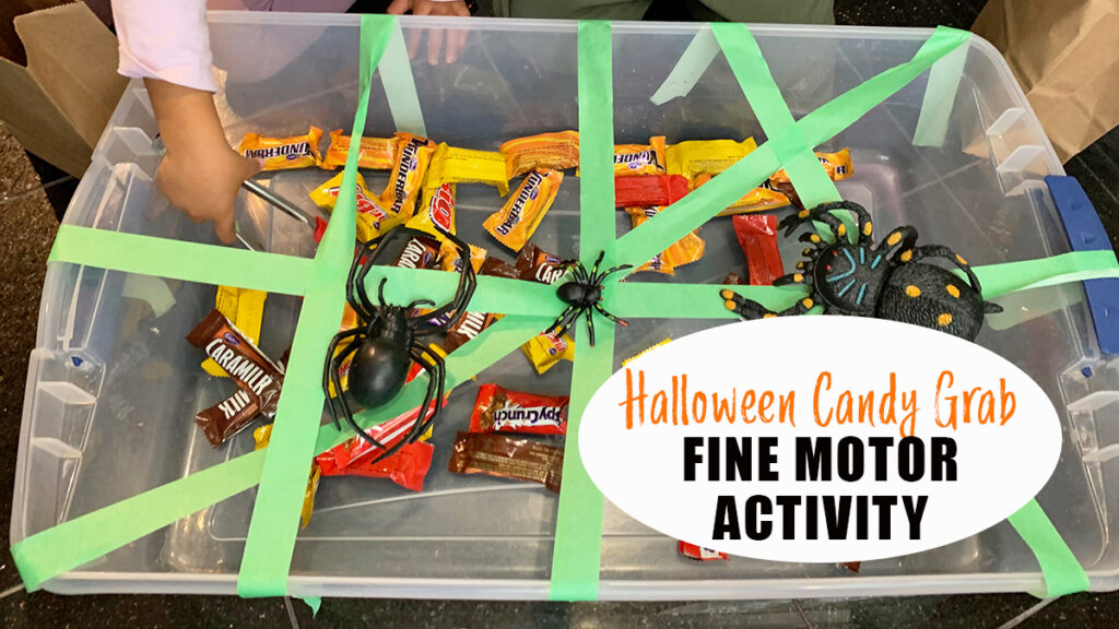 Halloween Candy Grab: Fine Motor Activity - Happy Toddler Playtime