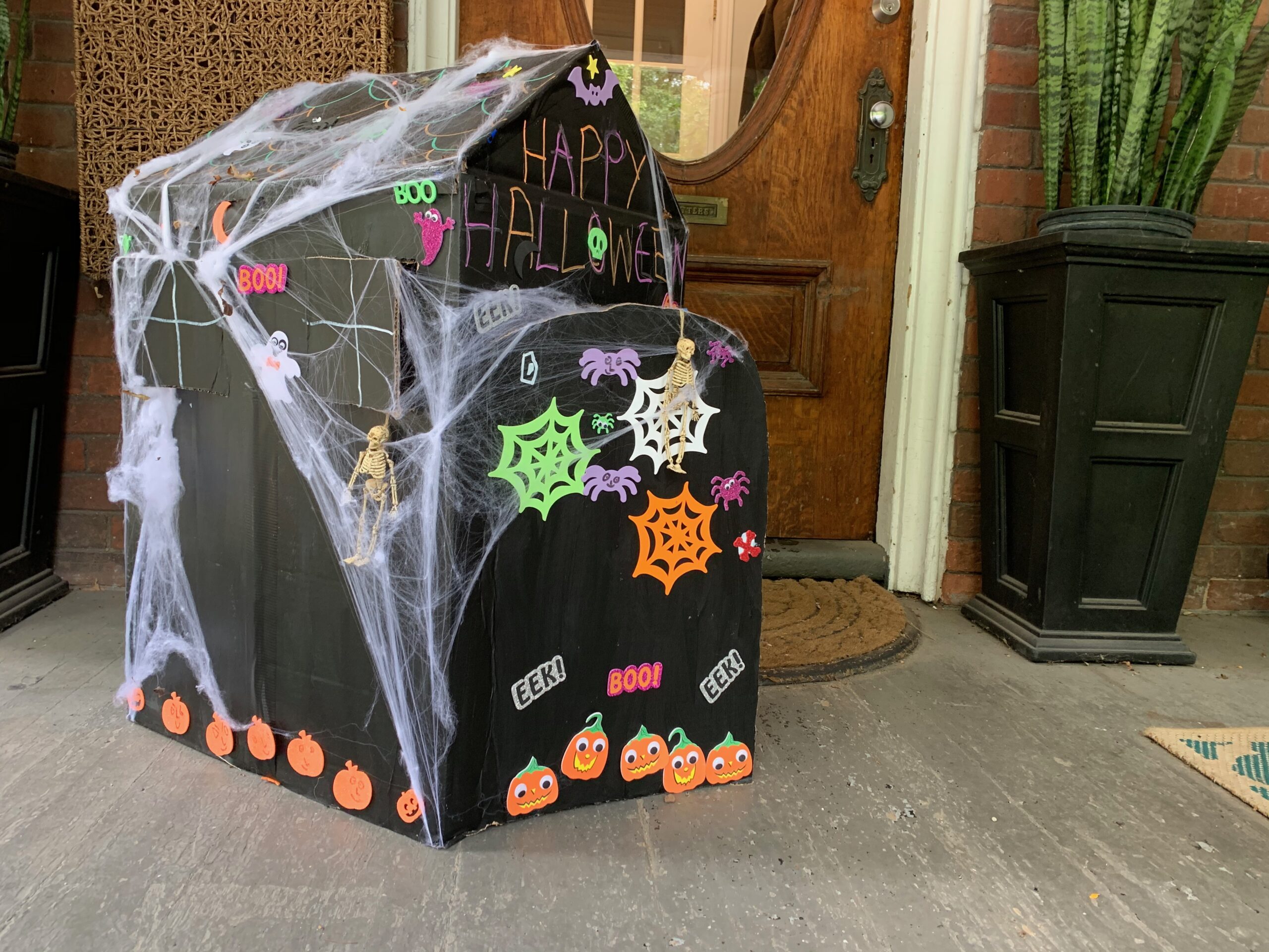 The Best Cardboard Box Haunted House - Happy Toddler Playtime