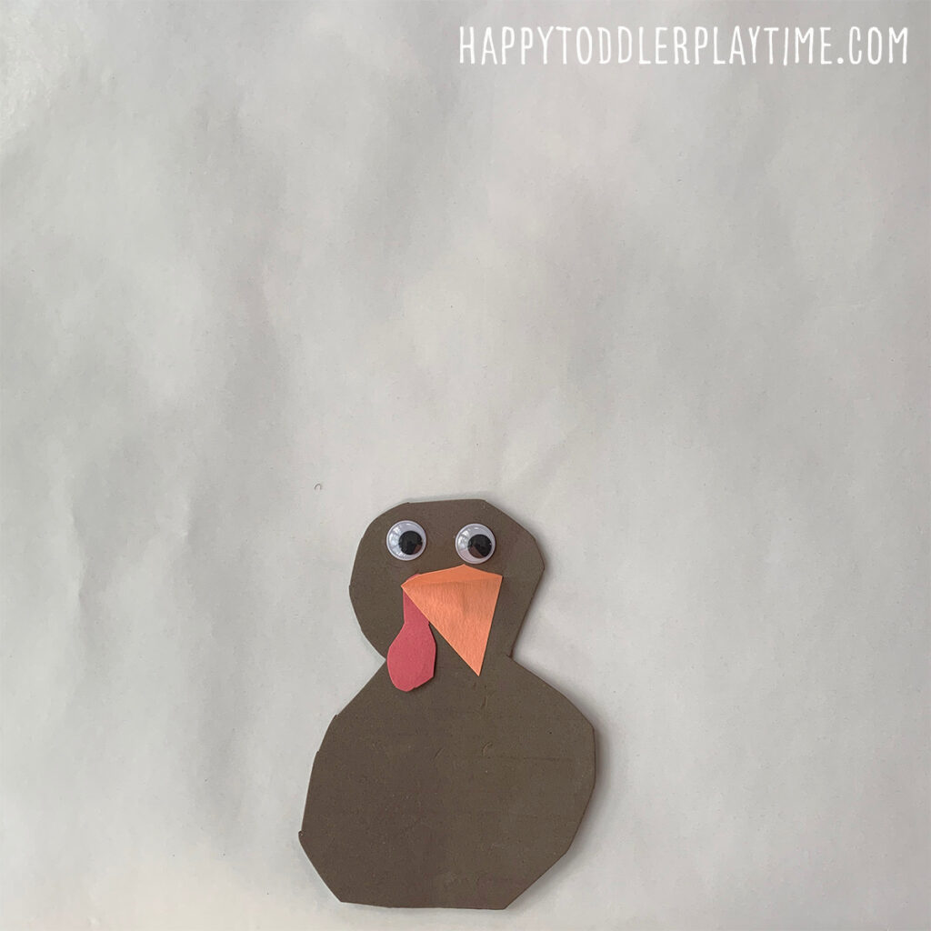 Duplo Painted Thanksgiving Turkey Craft - Happy Toddler Playtime
