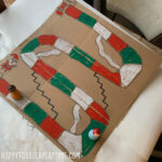 DIY Santa Board Game for Christmas - Happy Toddler Playtime