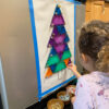 Decorate the Magnetic Tile Christmas Tree - Happy Toddler Playtime
