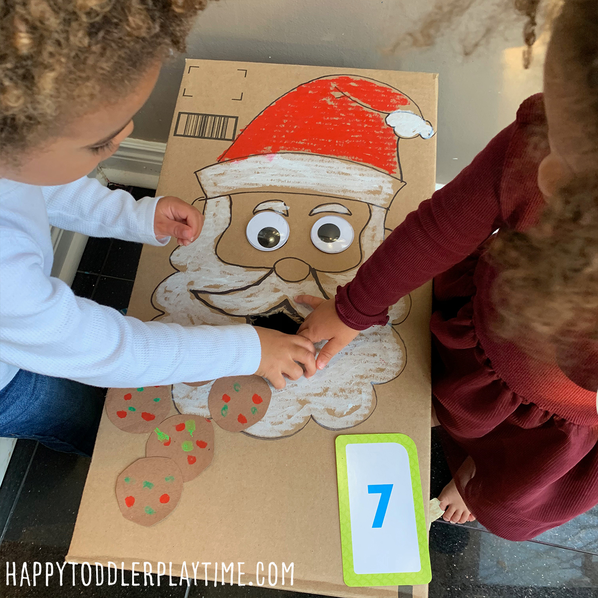 Feed Santa Cookie Game for Toddlers and Preschoolers - Happy Toddler ...