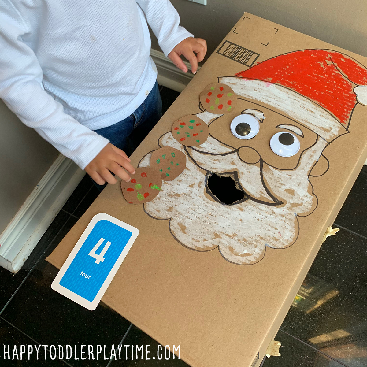 Feed Santa Cookie Game for Toddlers and Preschoolers - Happy Toddler ...