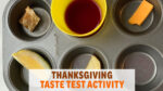 Thanksgiving Taste Test Activity for Kids - Happy Toddler Playtime