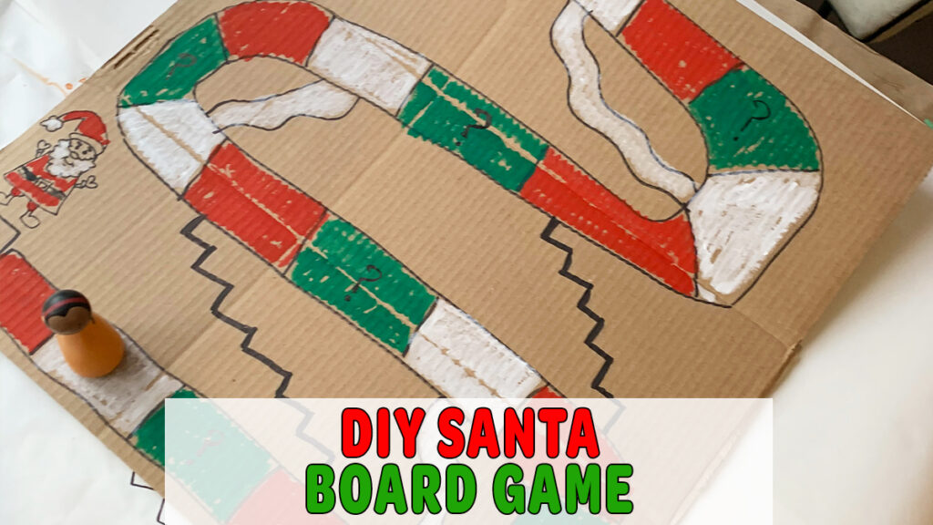 DIY Santa Board Game for Christmas - Happy Toddler Playtime