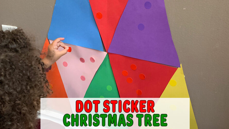 Dot Sticker Christmas Tree - Happy Toddler Playtime