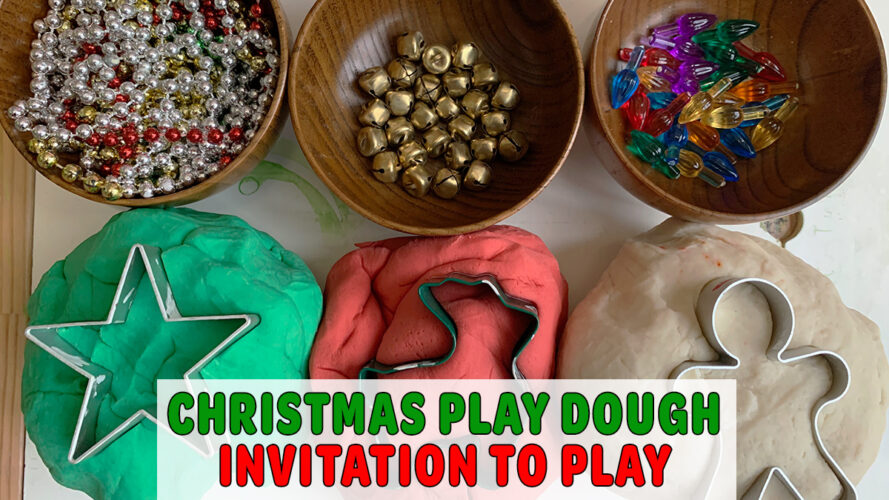 Christmas Play Dough Invitation To Play - Happy Toddler Playtime