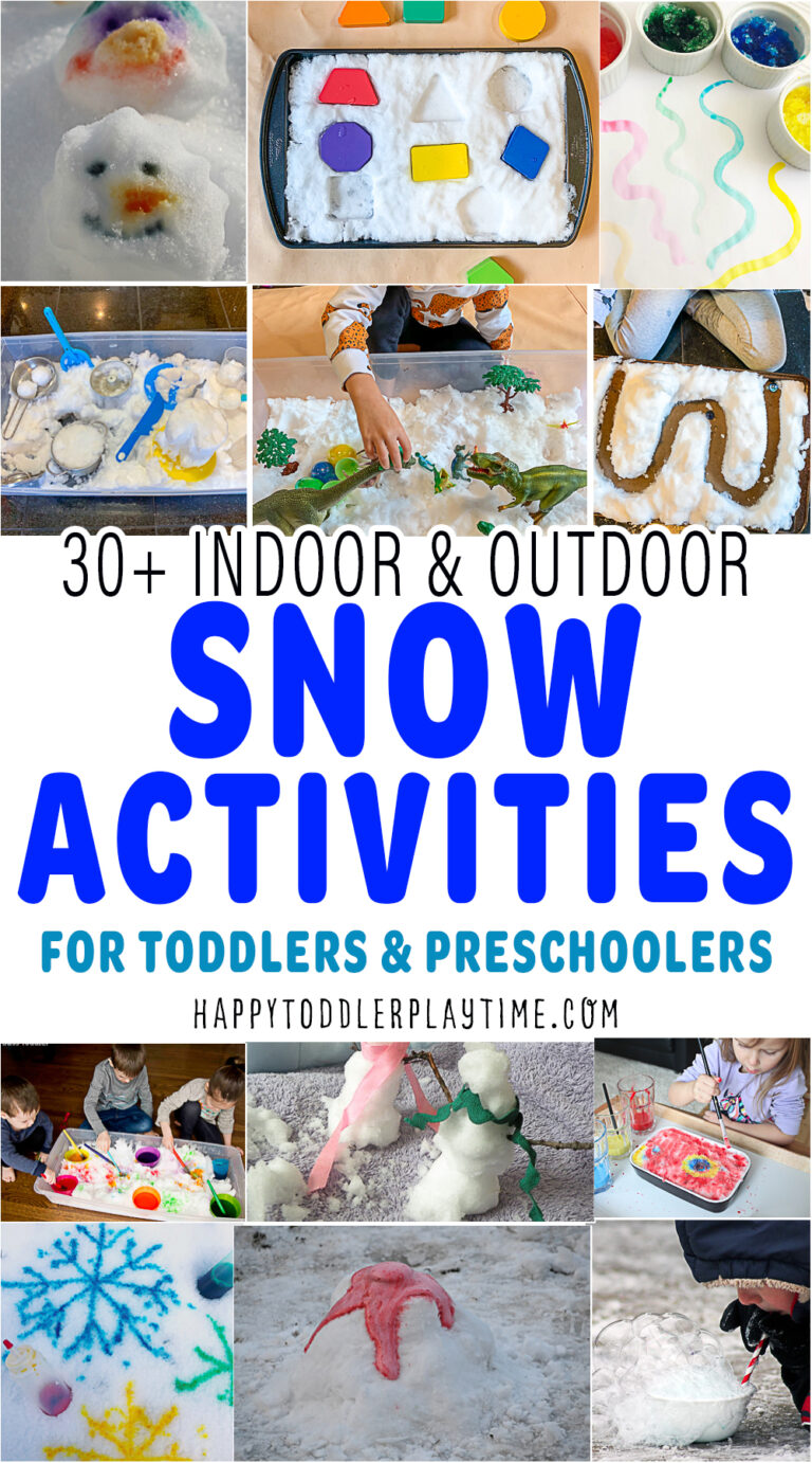 Easy Winter Sensory Bin for Kids: Two Ideas - Happy Toddler Playtime