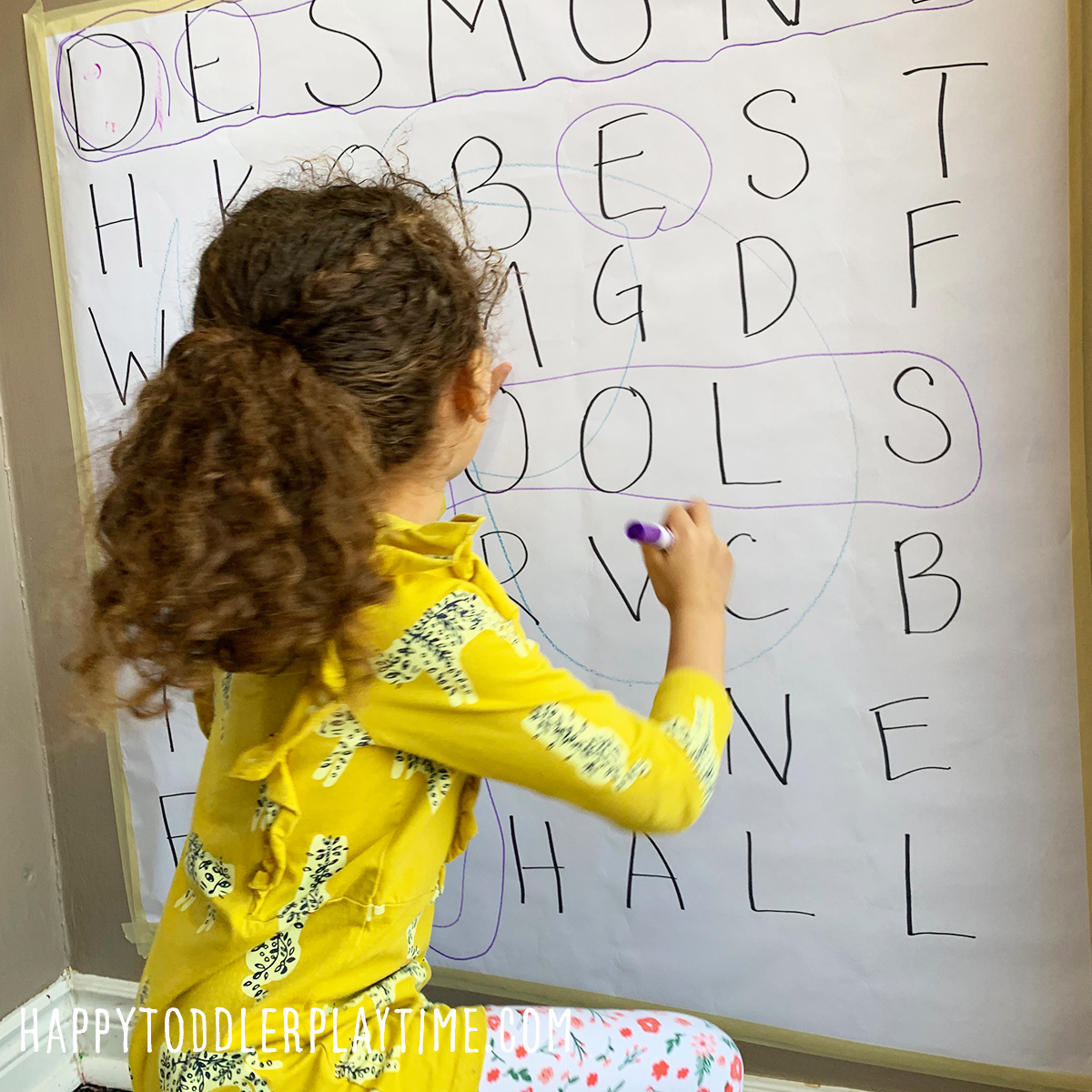 Giant Black History Month Word Search - Happy Toddler Playtime