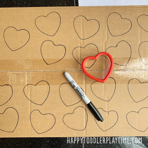 Fine Motor Valentine's Day Letter Match - Happy Toddler Playtime