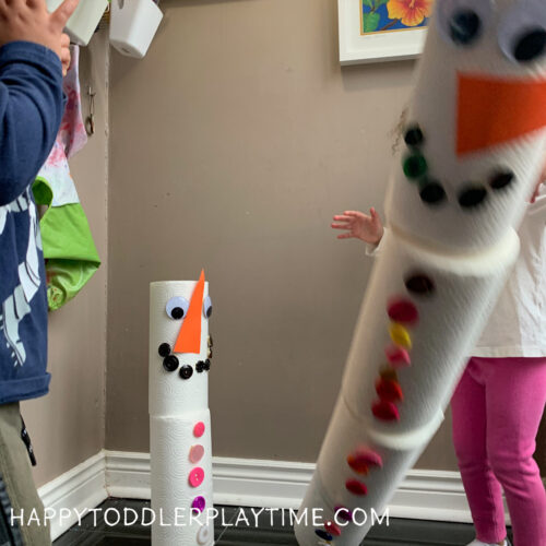 Snowman Towers: Build a Snowman - Happy Toddler Playtime