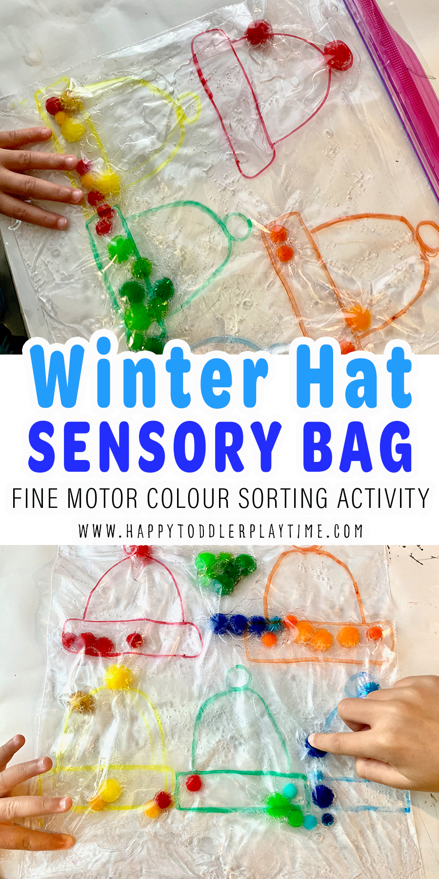 Winter Hat Sensory Bag - Happy Toddler Playtime