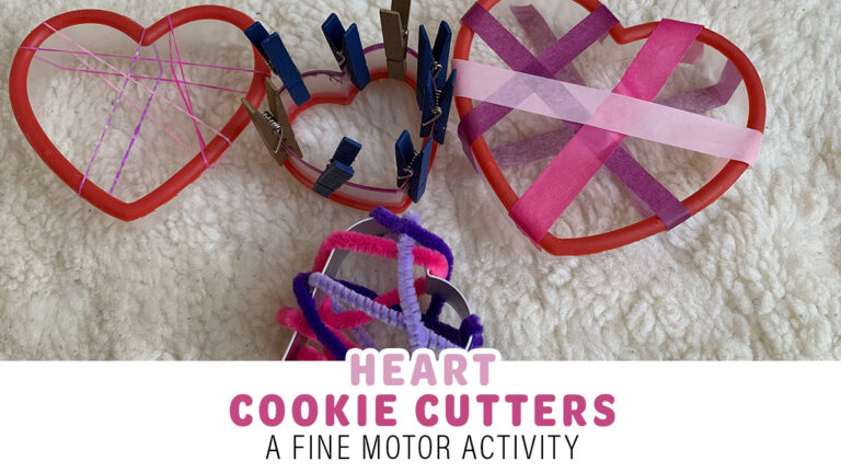 Heart Cookie Cutter Fine Motor Valentine's Activity - Happy Toddler ...
