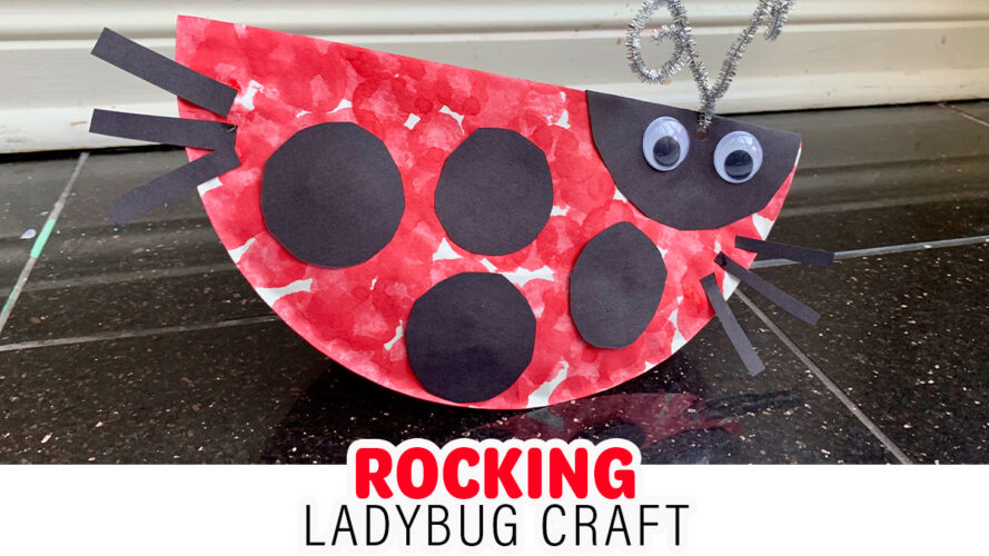 Rocking Ladybug Craft for Spring - Happy Toddler Playtime