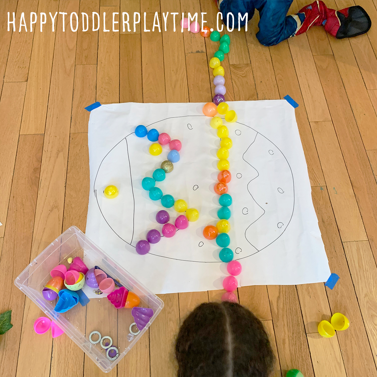 Easter Egg Line Tracing Activity - Happy Toddler Playtime