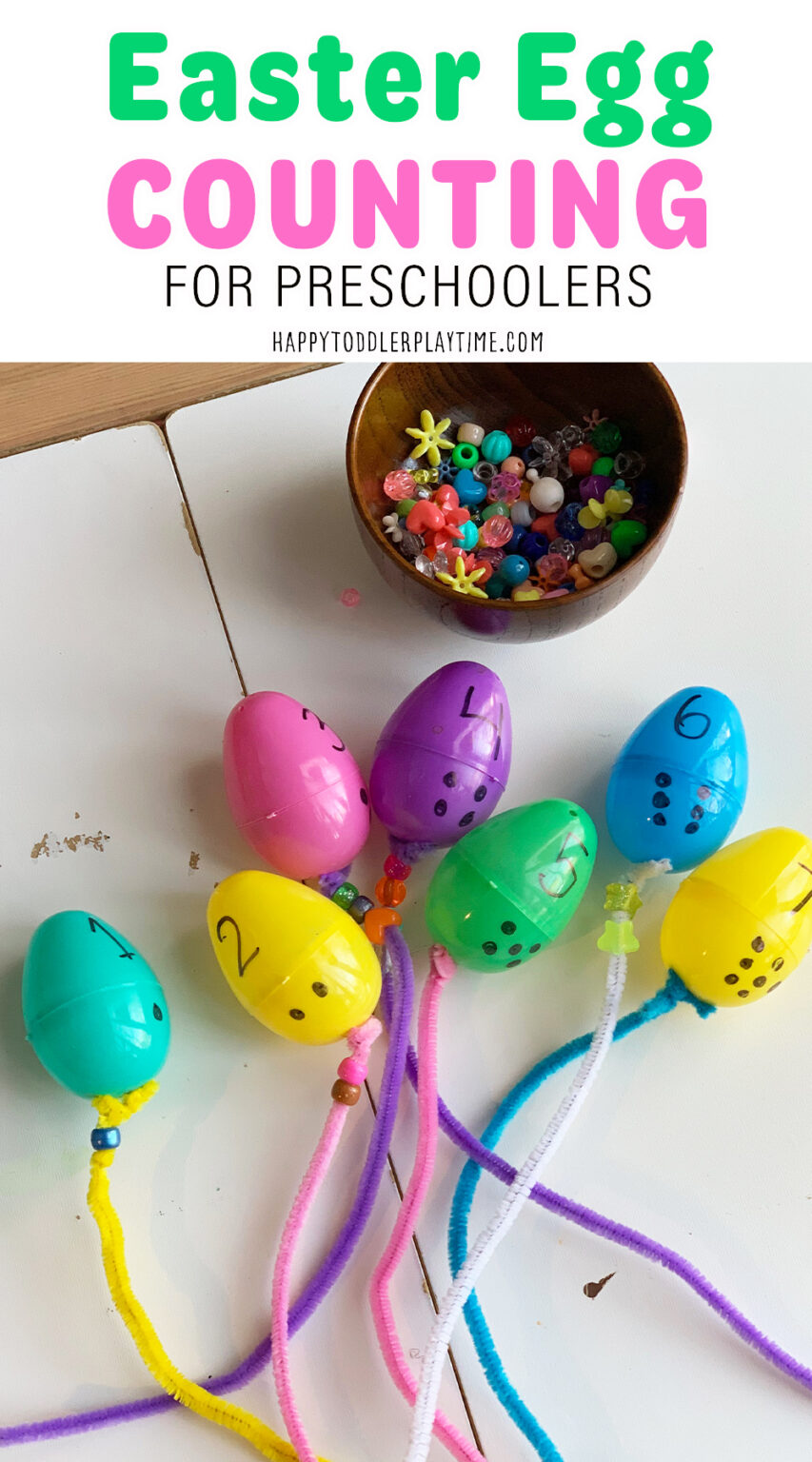 Easter Egg Counting for Preschoolers - Happy Toddler Playtime