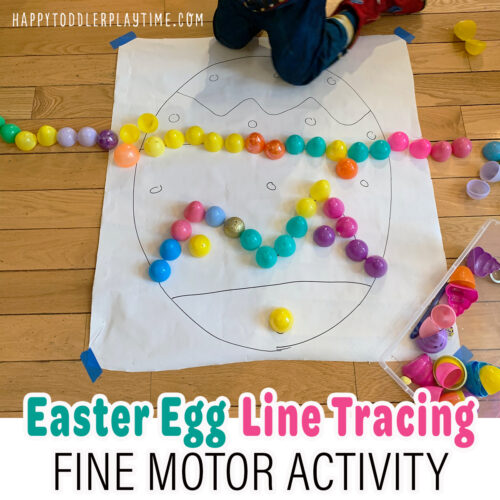 Easter Egg Line Tracing Activity - Happy Toddler Playtime