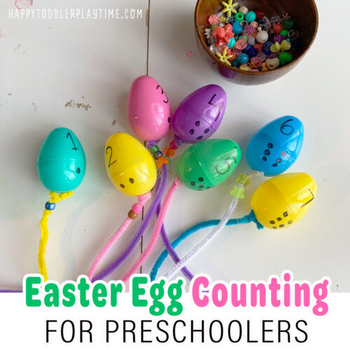 Easter Egg Counting for Preschoolers - Happy Toddler Playtime