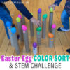 Super Easy Easter Egg Colour Sort - Happy Toddler Playtime