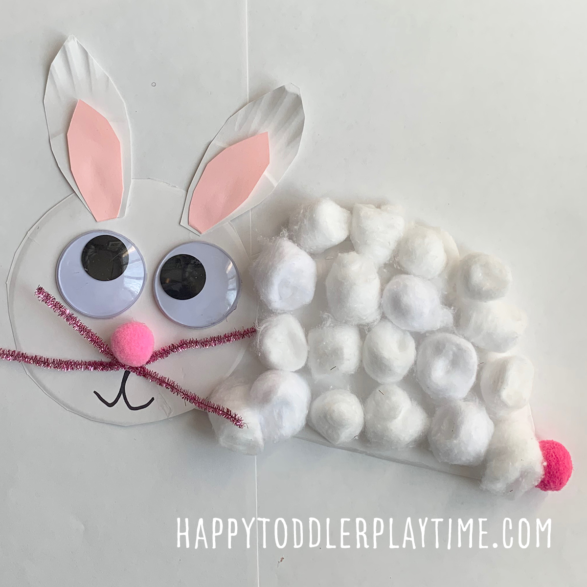 Fun Paper Plate Easter Bunny Craft for Kids - Happy Toddler Playtime