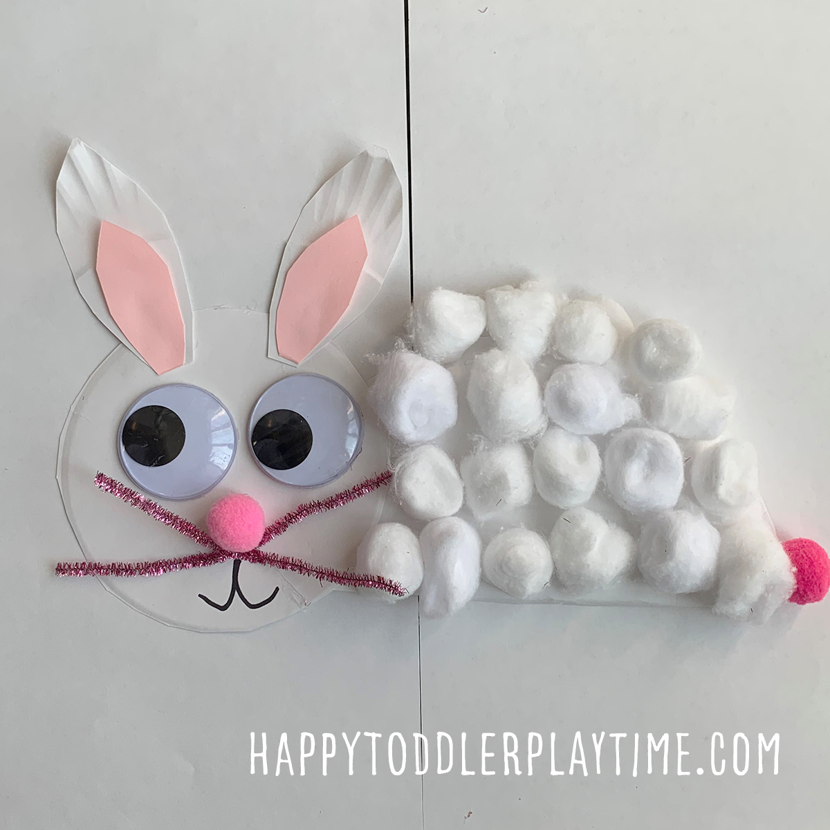 Fun Paper Plate Easter Bunny Craft for Kids - Happy Toddler Playtime