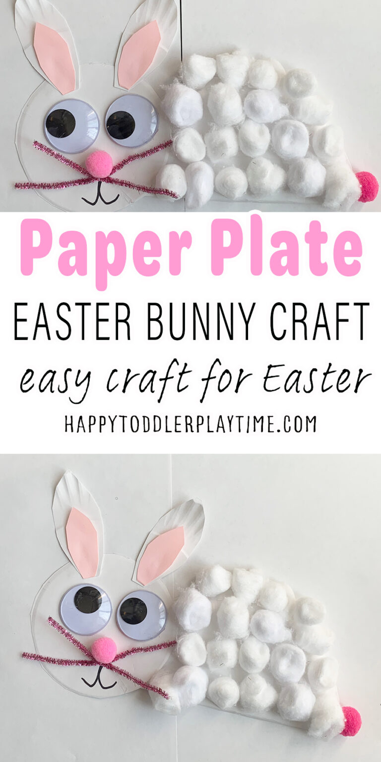 Fun Paper Plate Easter Bunny Craft for Kids - Happy Toddler Playtime