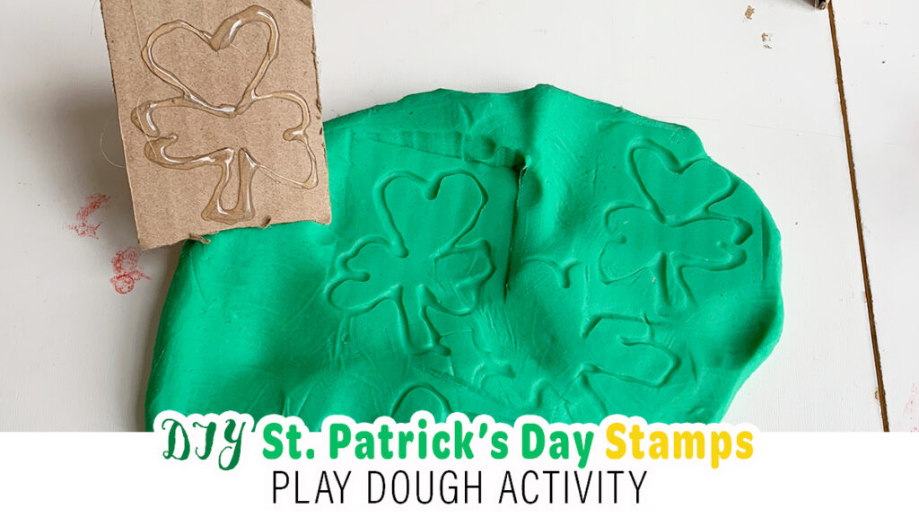 DIY St. Patrick's Day Stamps: Play Dough Activity - Happy Toddler Playtime