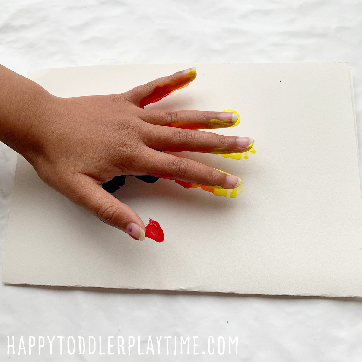 Handprint Rocket Ship Mother's Day Card - Happy Toddler Playtime