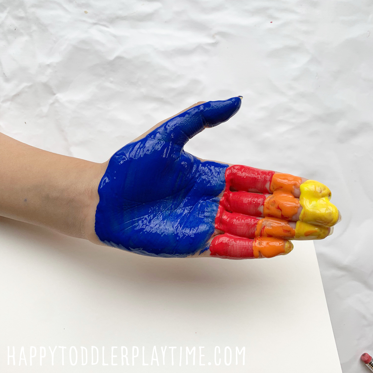 Handprint Rocket Ship Mother's Day Card - Happy Toddler Playtime