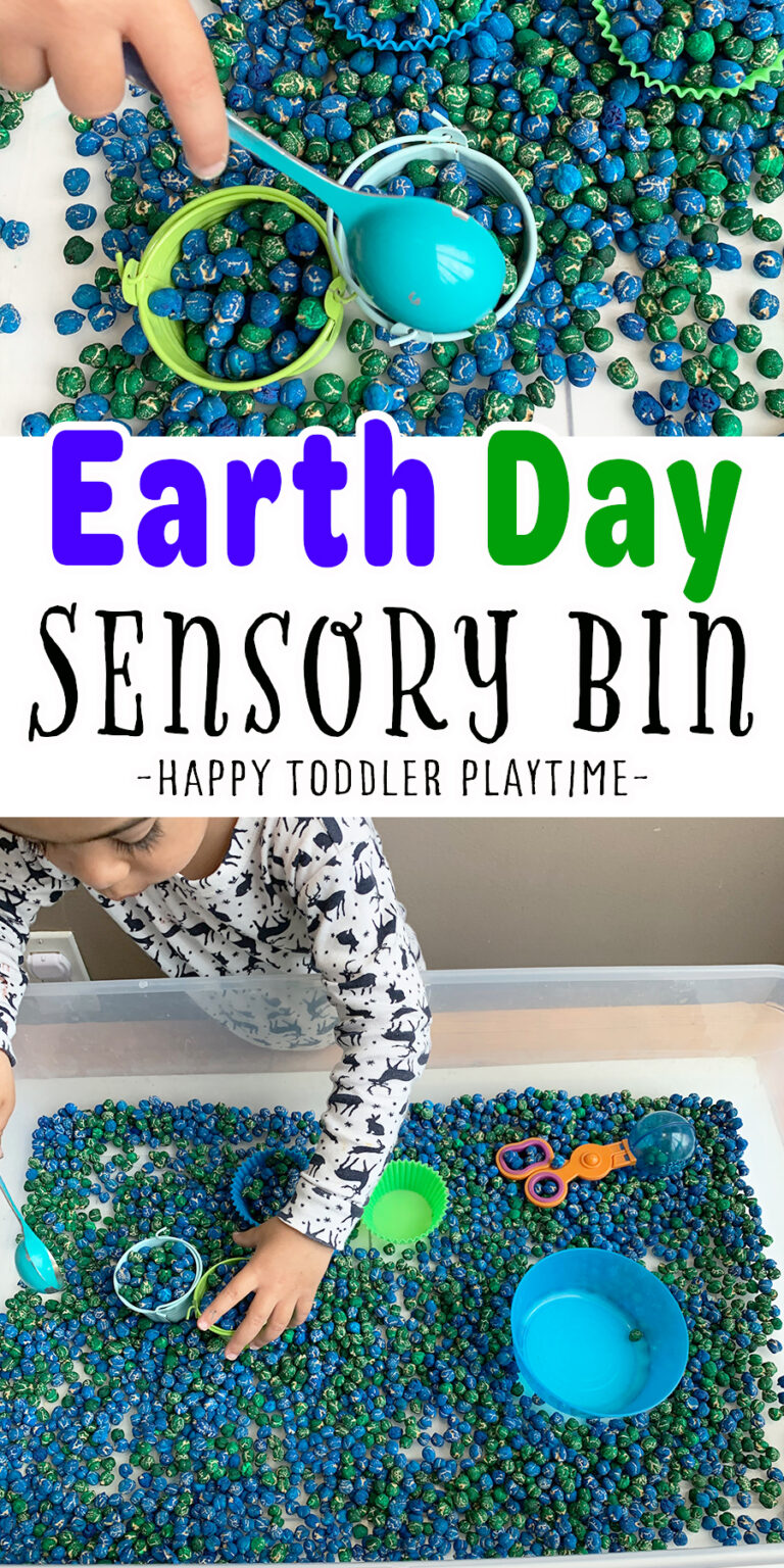 Easy Earth Day Sensory Bin - Happy Toddler Playtime