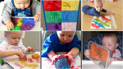 Painting With Babies: 25 Easy Art Projects - Happy Toddler Playtime