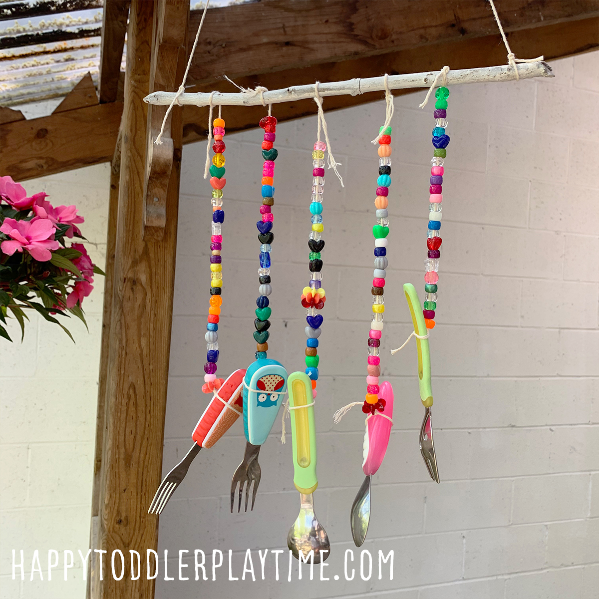 DIY Wind Chimes for Toddlers & Preschoolers - Happy Toddler Playtime