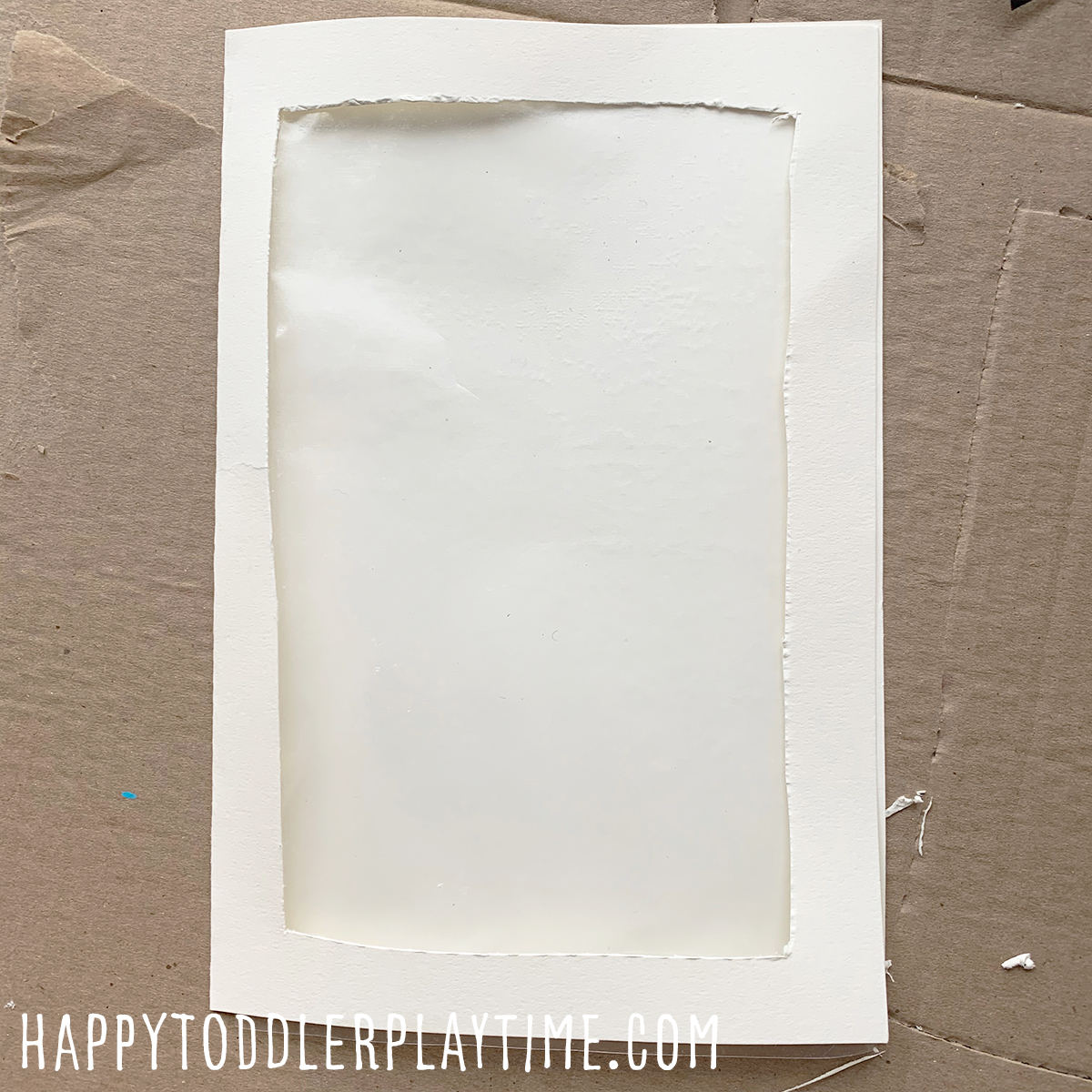 Tissue Paper Mother's Day Card - Happy Toddler Playtime