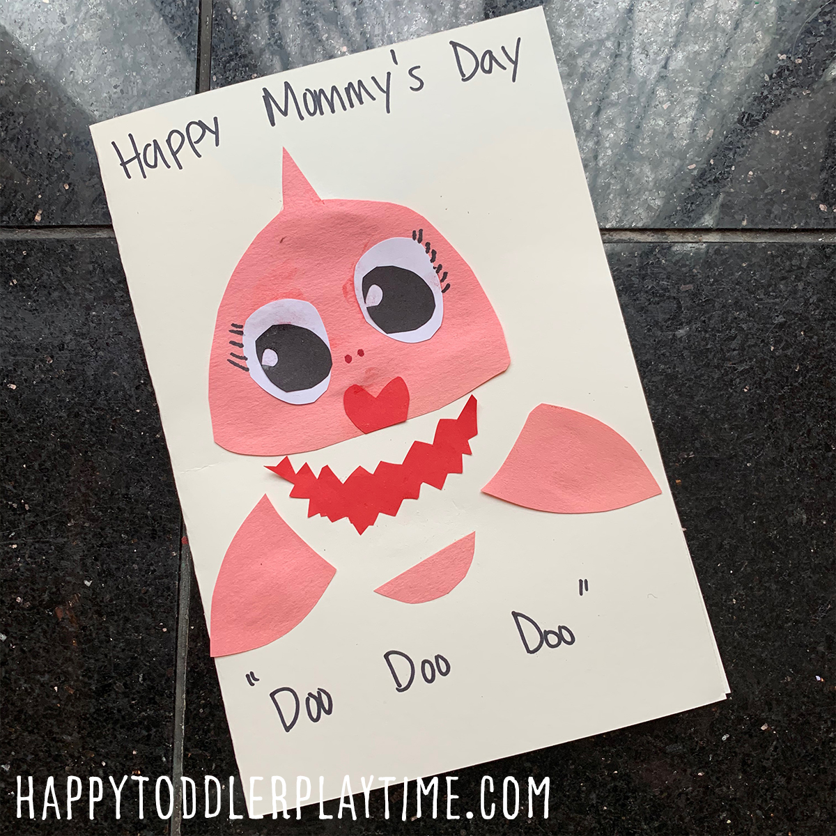 Mommy Shark Mother's Day Card - Happy Toddler Playtime