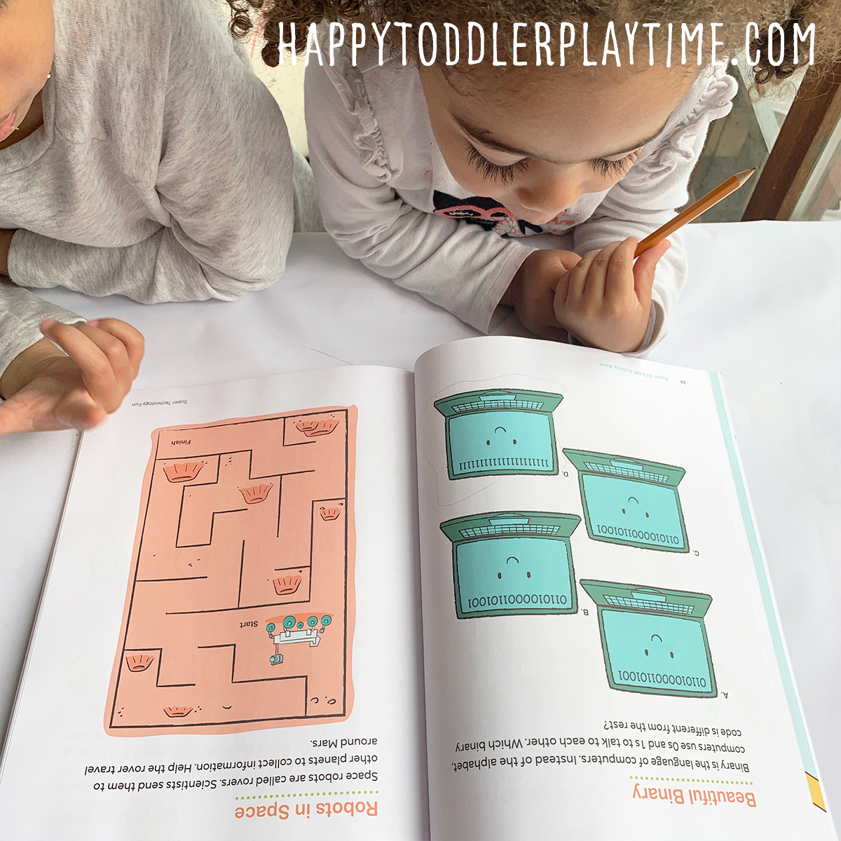 Super STEAM Activity Book - Happy Toddler Playtime