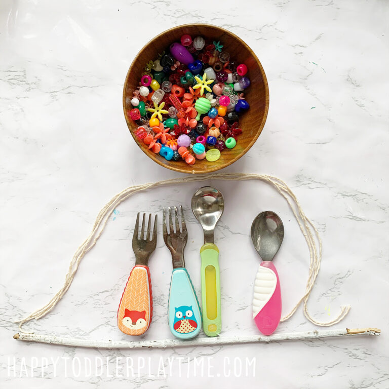 DIY Wind Chimes for Toddlers & Preschoolers - Happy Toddler Playtime