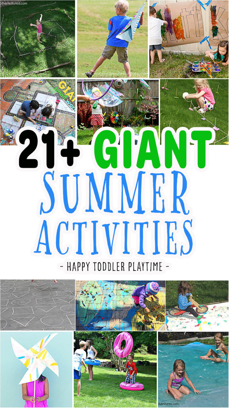20+ GIANT Summer Activities for Kids - Happy Toddler Playtime