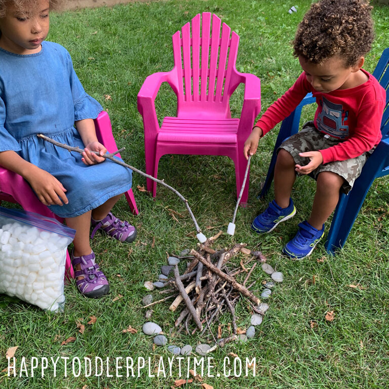 Campfire Pretend Play for Kids - Happy Toddler Playtime