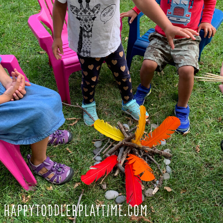 Campfire Pretend Play for Kids - Happy Toddler Playtime