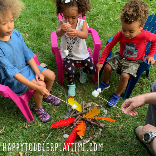 Campfire Pretend Play for Kids - Happy Toddler Playtime