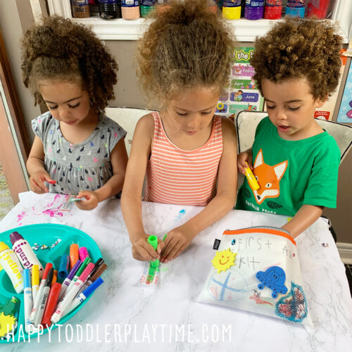 Make a First Aid Kit Activity for Kids - Happy Toddler Playtime