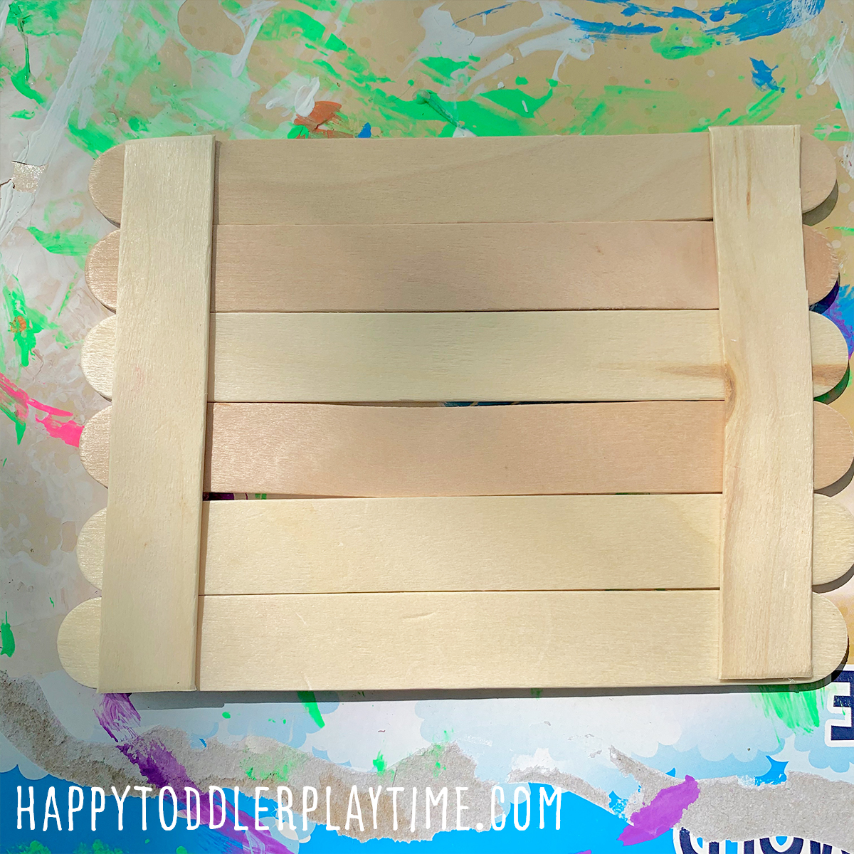 Juneteenth Button Flag Craft - Happy Toddler Playtime