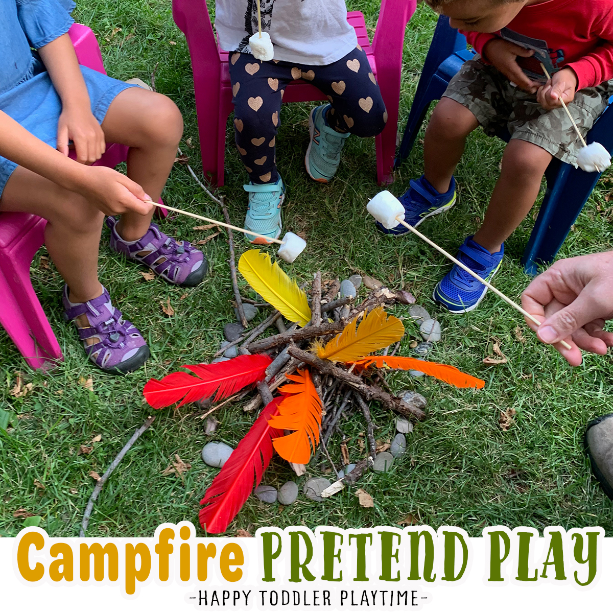 Campfire Pretend Play for Kids - Happy Toddler Playtime