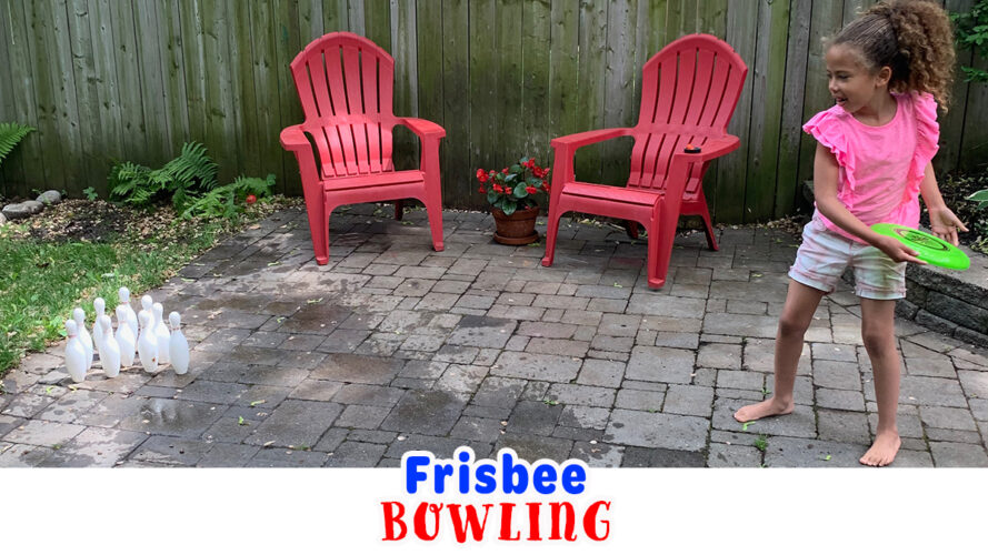 Frisbee Bowling for Kids - Happy Toddler Playtime