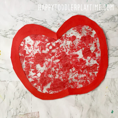 Painted Apple Suncatcher Craft for Kids - Happy Toddler Playtime