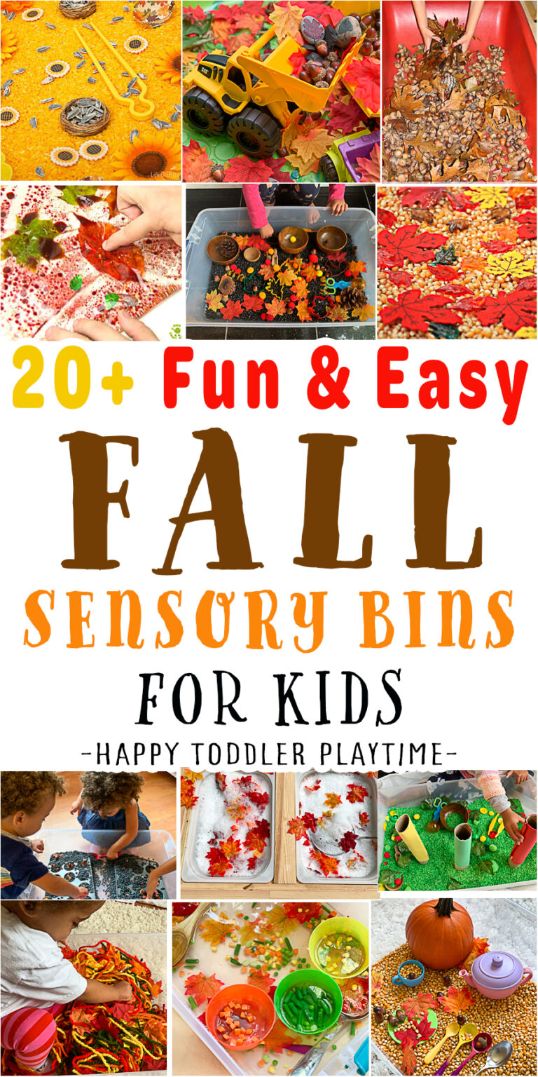 Apple Picking Sensory Bin - Happy Toddler Playtime