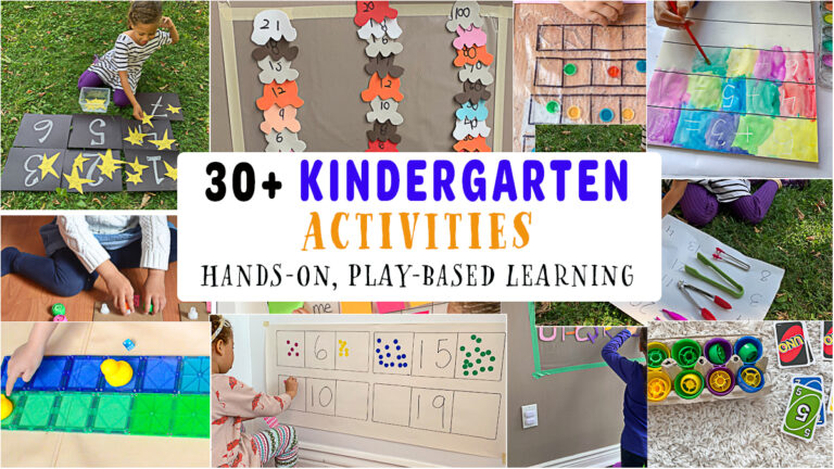 30+ Play-Based Learning Kindergarten Activities - Happy Toddler Playtime