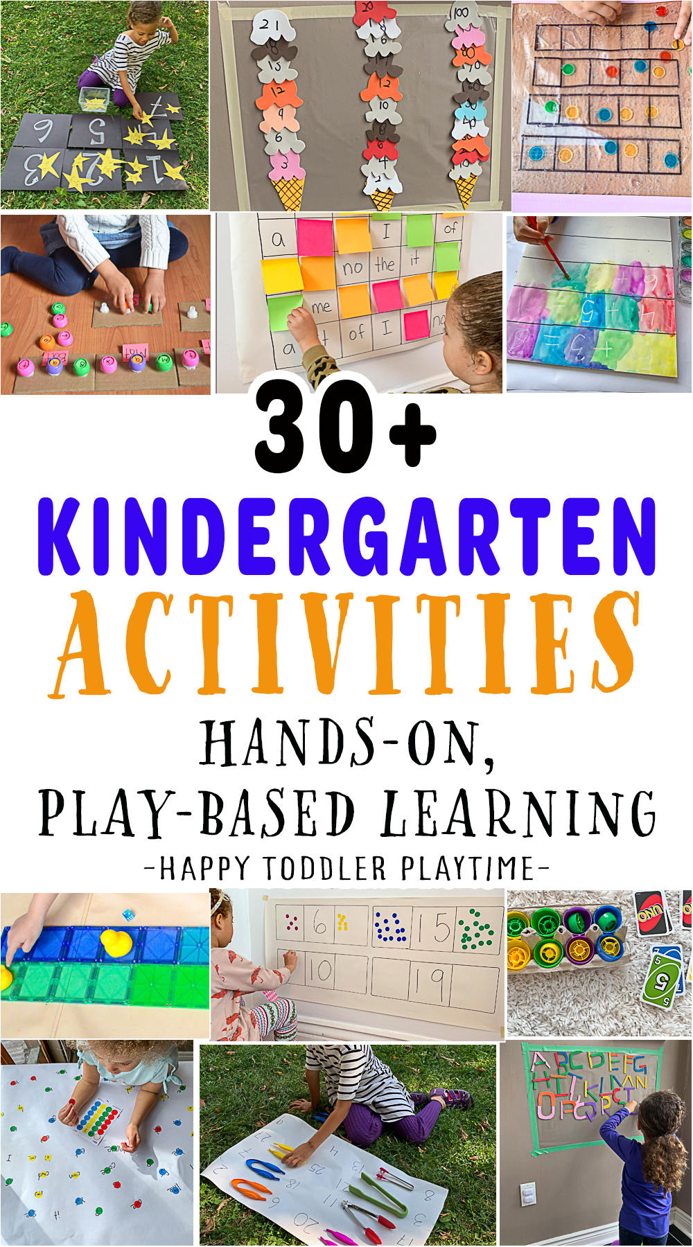 30+ Play-Based Learning Kindergarten Activities - Happy Toddler Playtime