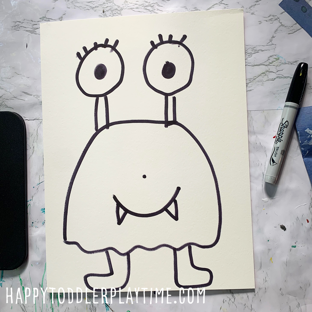 Monster Haircuts Cutting Activity - HAPPY TODDLER PLAYTIME